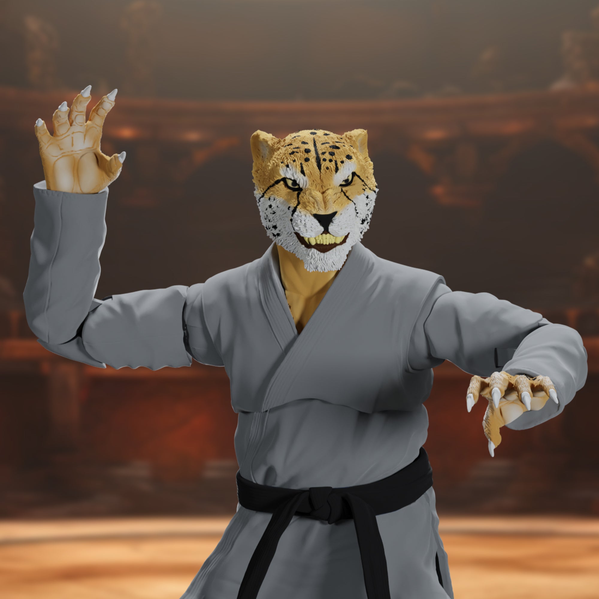 Chico the Cheetah – Jiu Jitsu Combat Creatures Action Figure – Icon Heroes