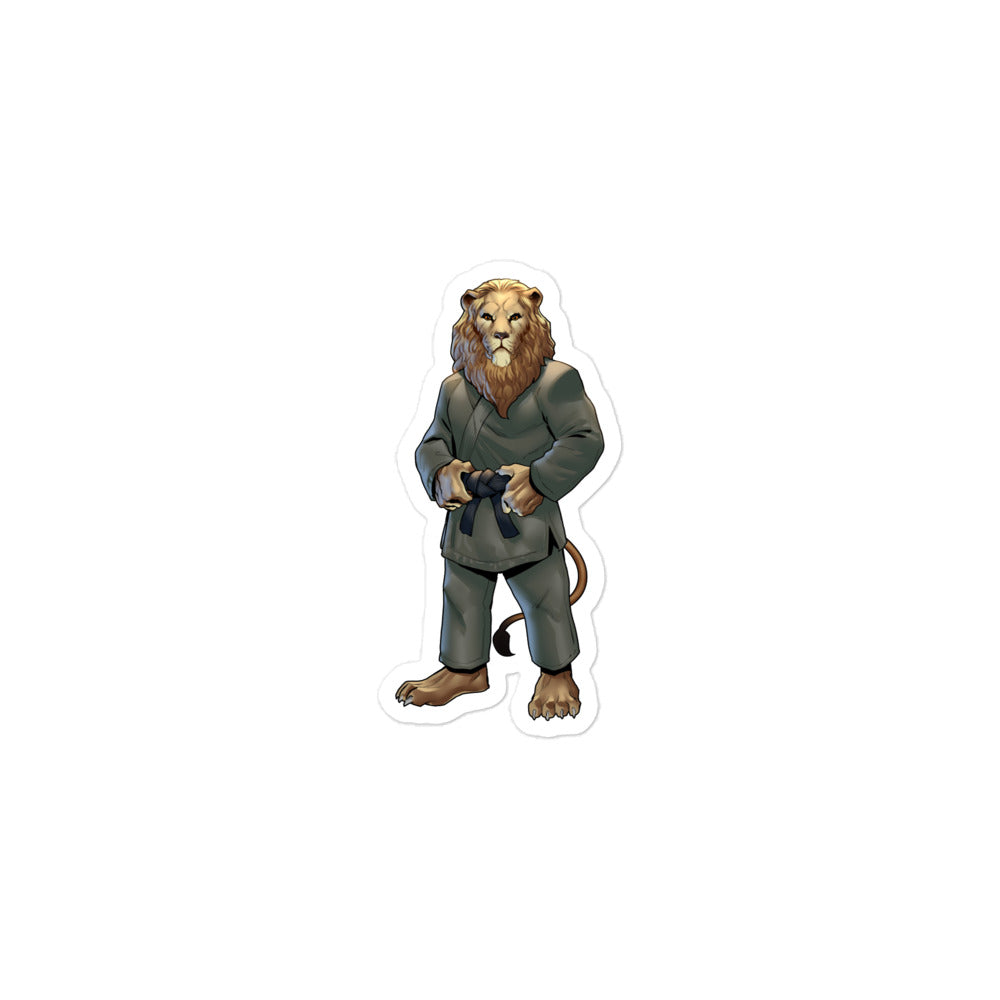 Zoo Jitsu Fighters Leo the Lion Bubble-free sticker | Icon Heroes