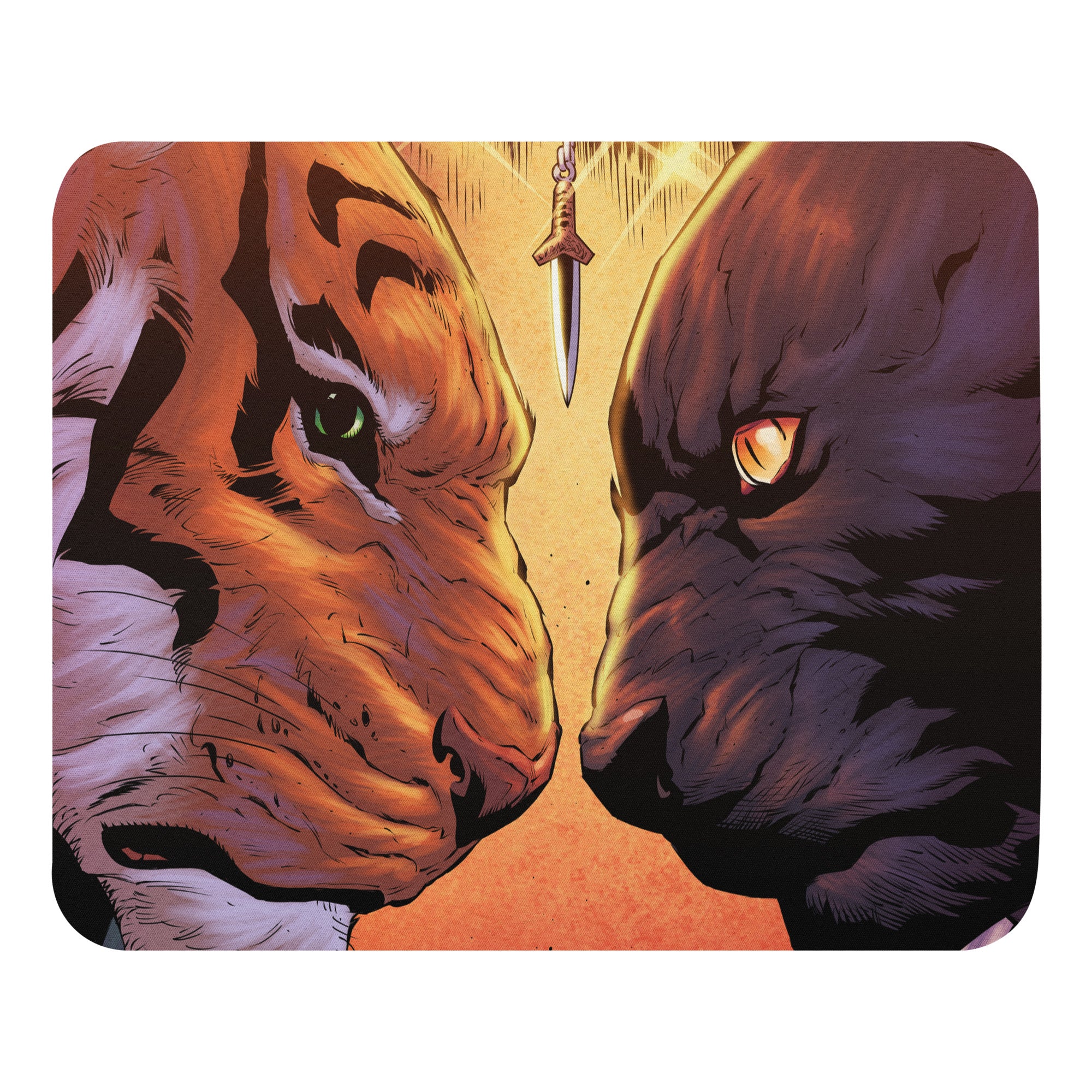 Jiu Jitsu Combat Creatures Mouse Pad by Netho Diaz – Icon Heroes