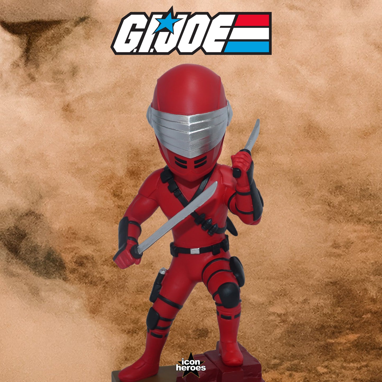 GI Joe Bobbleheads Icon Heroes Snake Eyes Deadgame Rob Liefeld Chad Bowers