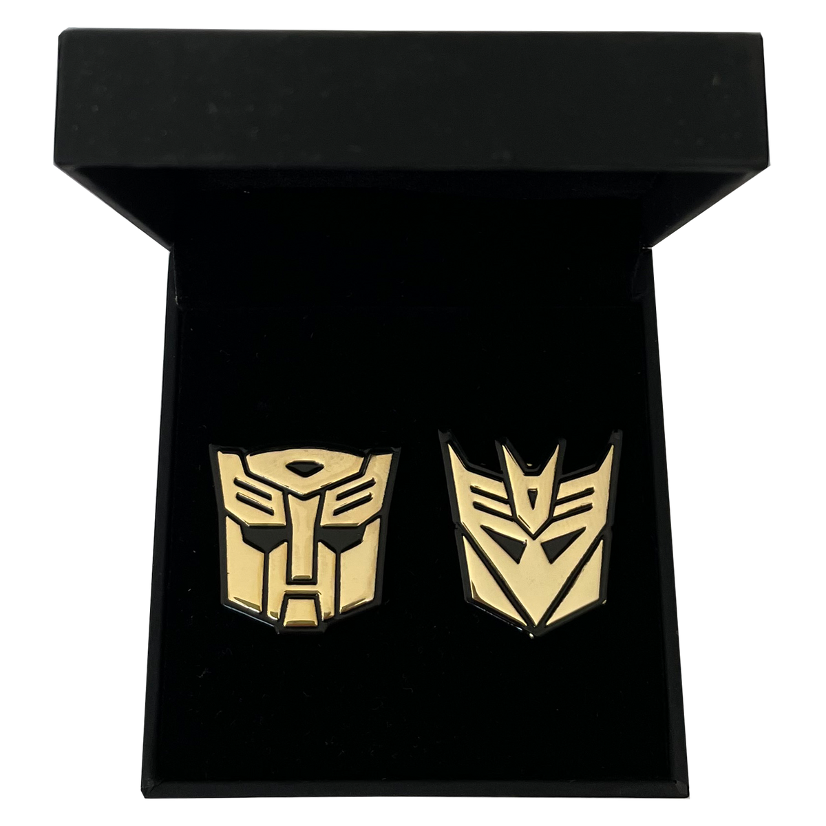 Transformers Autobot X Decepticon 24K Gold Plated Pins Box Set ...