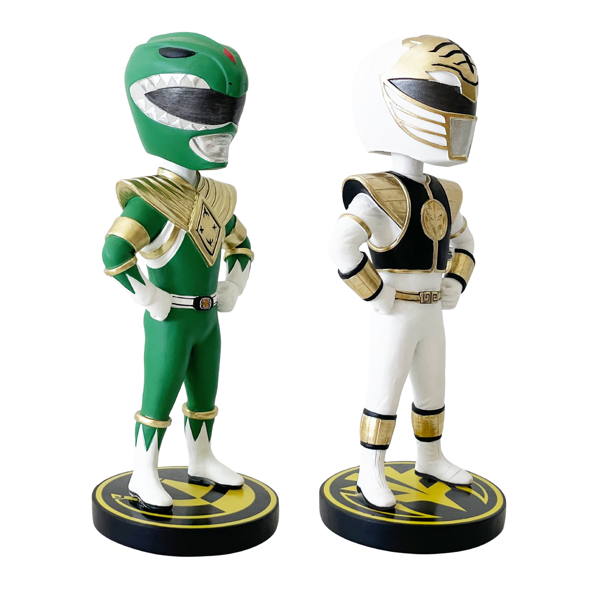 Power Rangers Green Ranger X White Ranger Bobbleheads (SDCC Exclusive ...