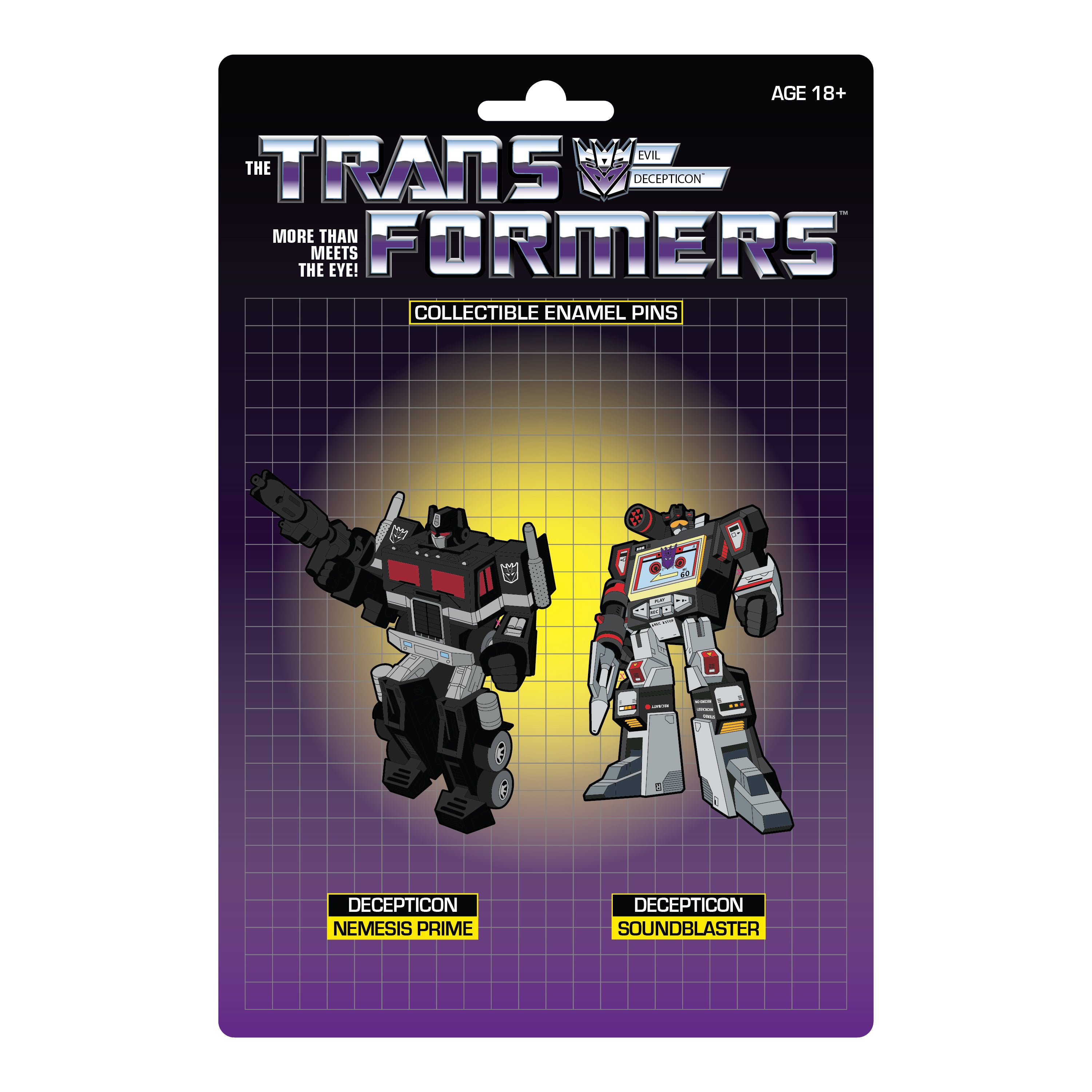 Transformers Nemesis Prime X Soundblaster Retro Pin Set (Exclusive ...