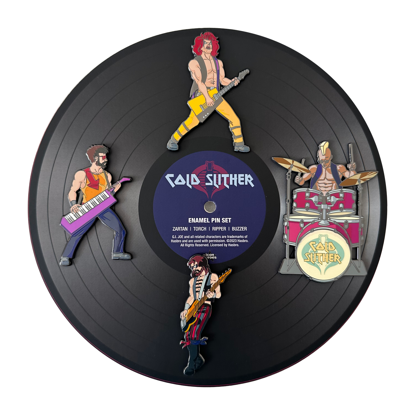 G.I. Joe Cobra Pins You'll Be Joining Us Cold Slither Icon Heroes ...