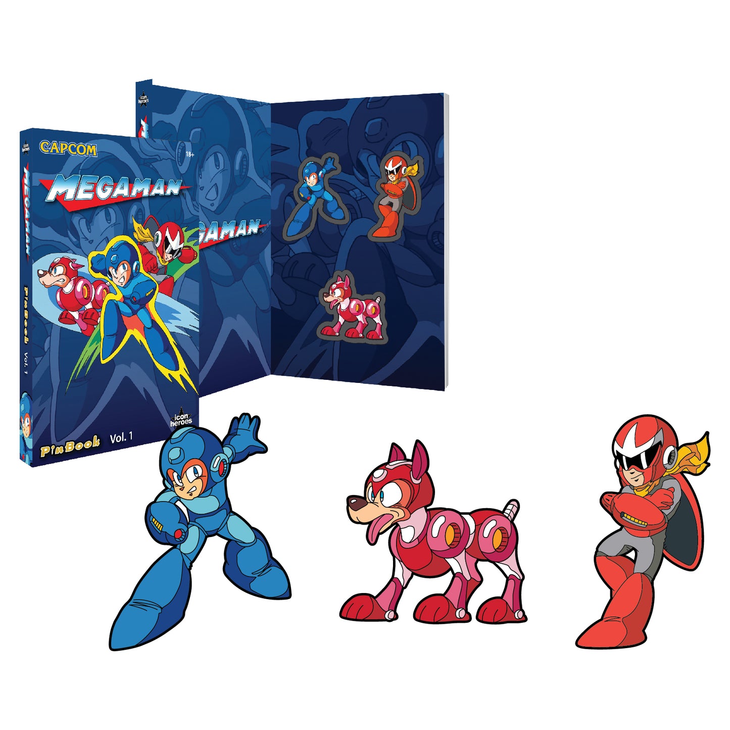 Mega Man Pins PinBook Vol. 1 – Icon Heroes