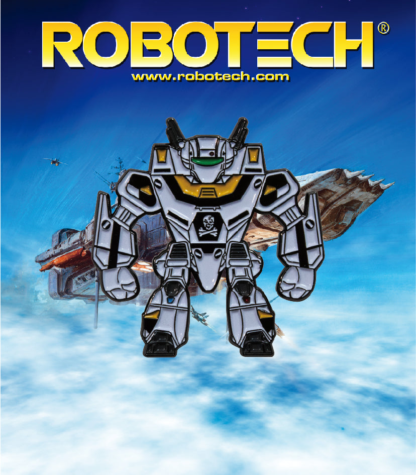 Robotech VF-1S Roy Fokker Skull Leader Enamel Pin - Exclusive | Icon Heroes